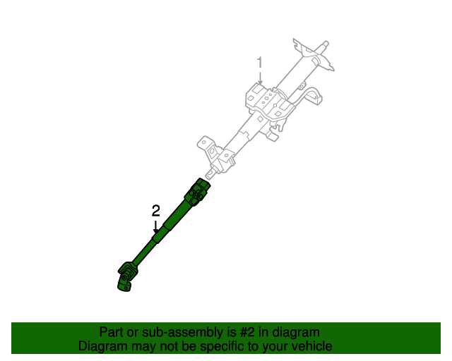 2006-2011 Hyundai Accent Intermediate Shaft 56370-1E500 | OEM Parts Online