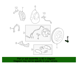 2007-2022 GM Brake Rotor Bolt 11609271 | GMPartsDirect.com