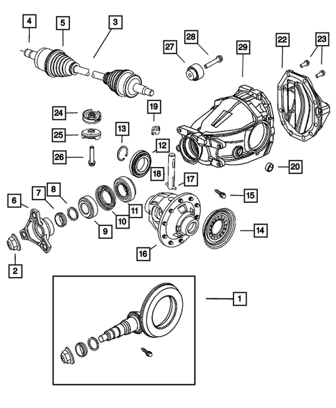 Differential and Housing for 2006 Dodge Charger | Mopar eStore