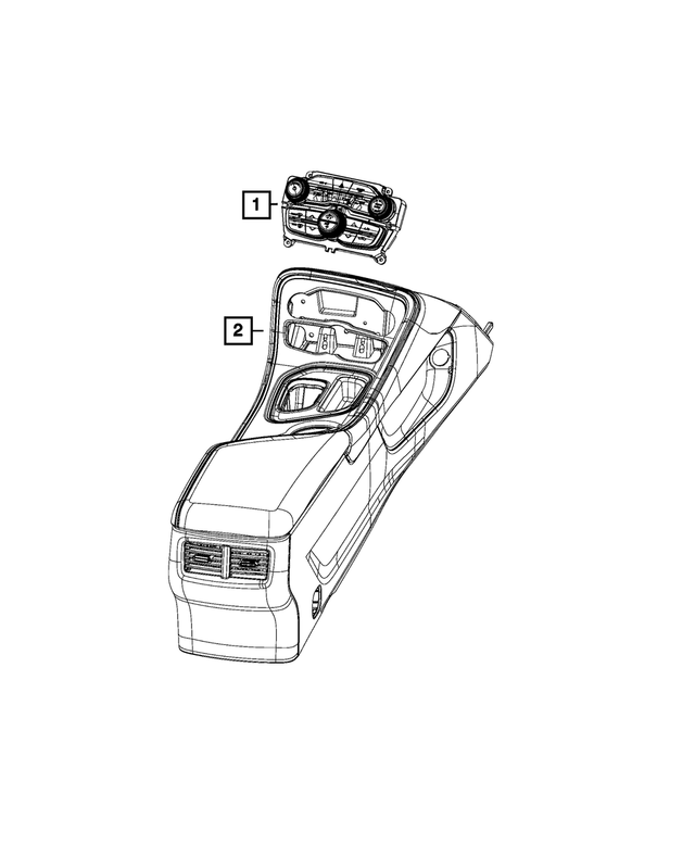 MOPAR GENUINE VEHICLE FEATURE CONT CONTROL - 68324036AB - 68324036AB ...