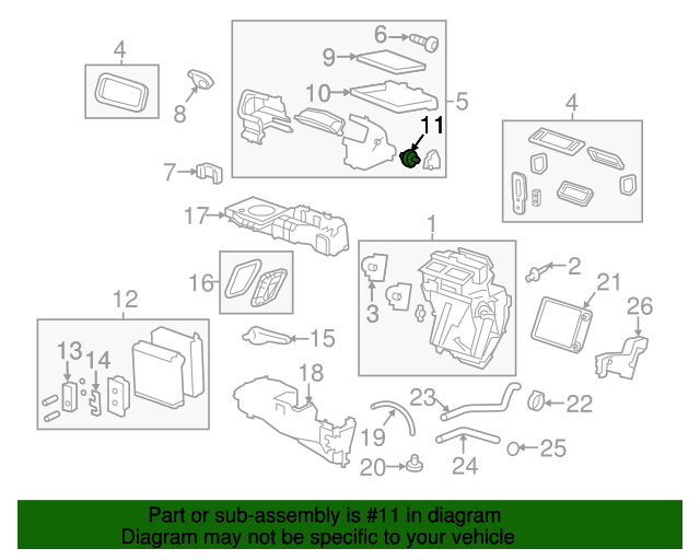 2007-2017 GM Actuator Adapter 25786436 | GM Parts Center