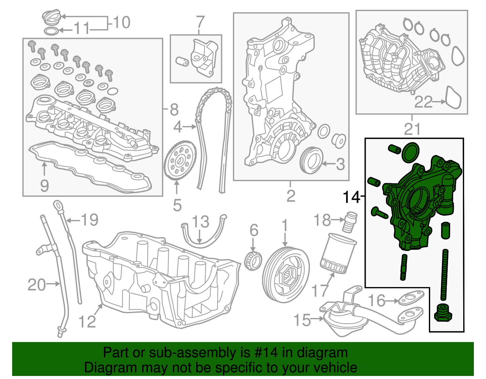 2008-2015 Honda Oil Pump 15100-R40-A02 | OEM Parts Online