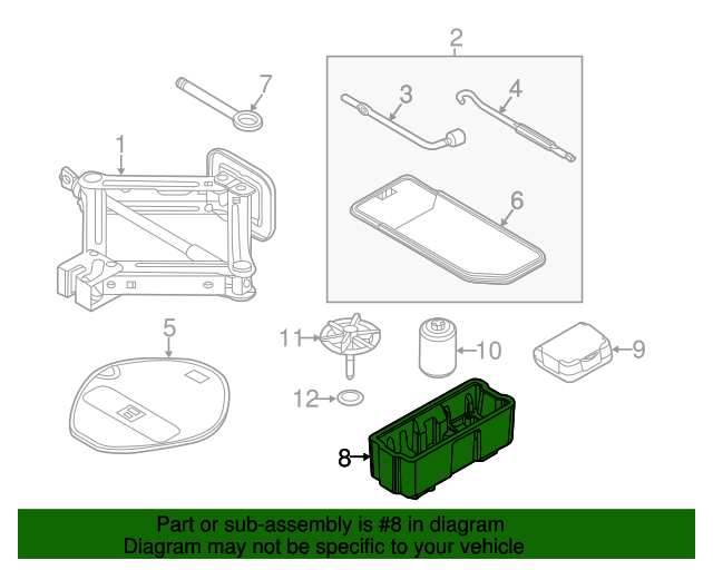 2012-2017 Kia Rio OEM NEW 2012-2017 Kia Rio Hatchback 1.6L Engine Tool ...