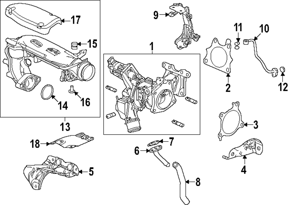 36171-68A-A01 - 2023-2025 Honda CR-V - Air Inlet Pipe | Genuine Honda Parts