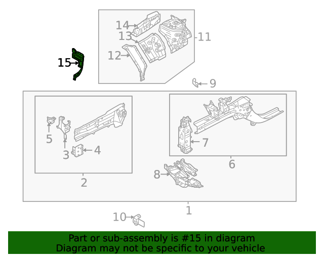 2022-2024 Mitsubishi Front Support 5256D182 | Mitsubishi Parts Warehouse