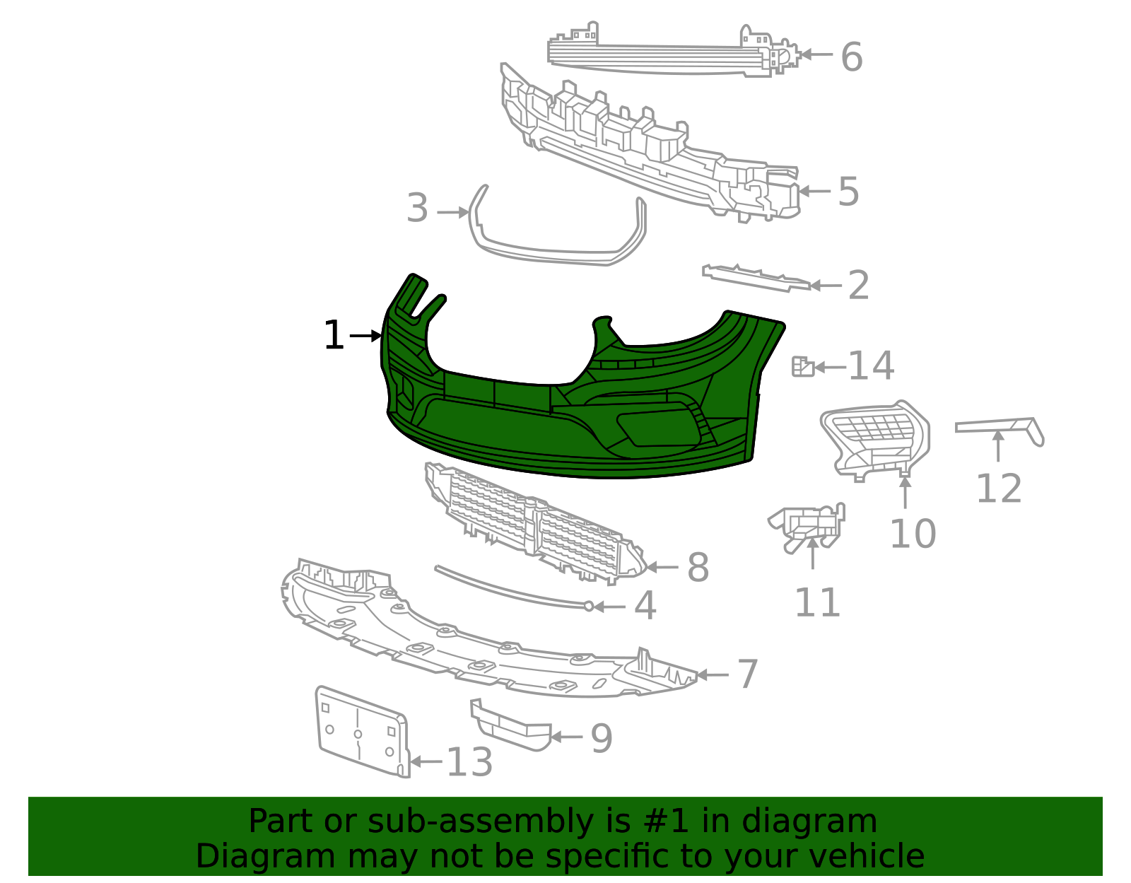 68632268AA - OEM Front Fascia For 2021-2024 Chrysler | OEM MOPAR Parts ...