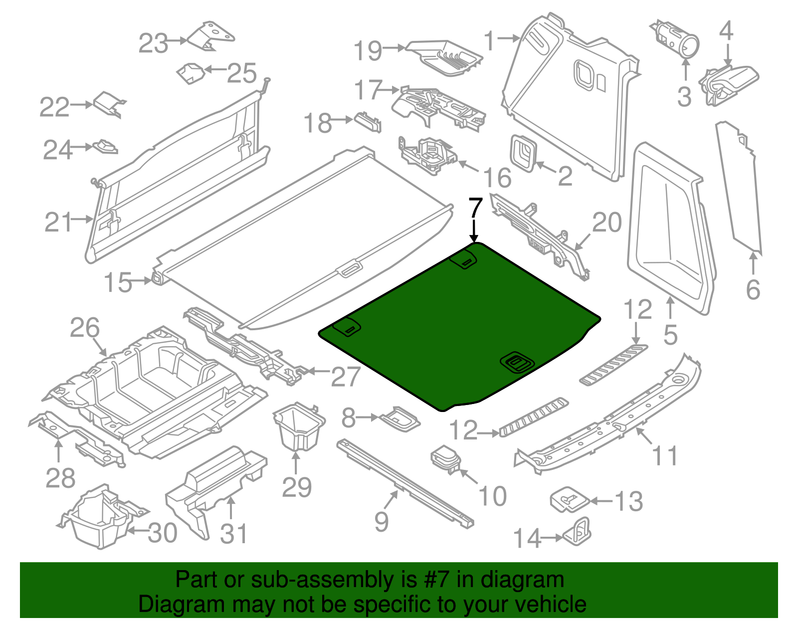 Genuine BMW 51-47-9-462-948 | Floor Cover | FREE Shipping on Most ...