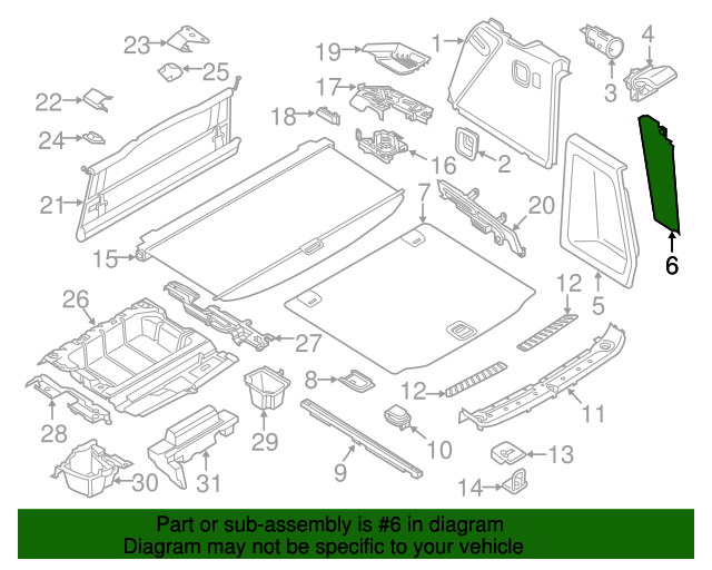 51477446108 - 2018-2021 BMW X3 Lower Trim (51-47-7-446-108) | BMW of ...