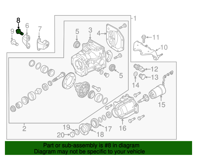 9YA0-2A-203 - Front Mount Upper Bolt - 2007-2015 Mazda CX-9 | MazdaSwag