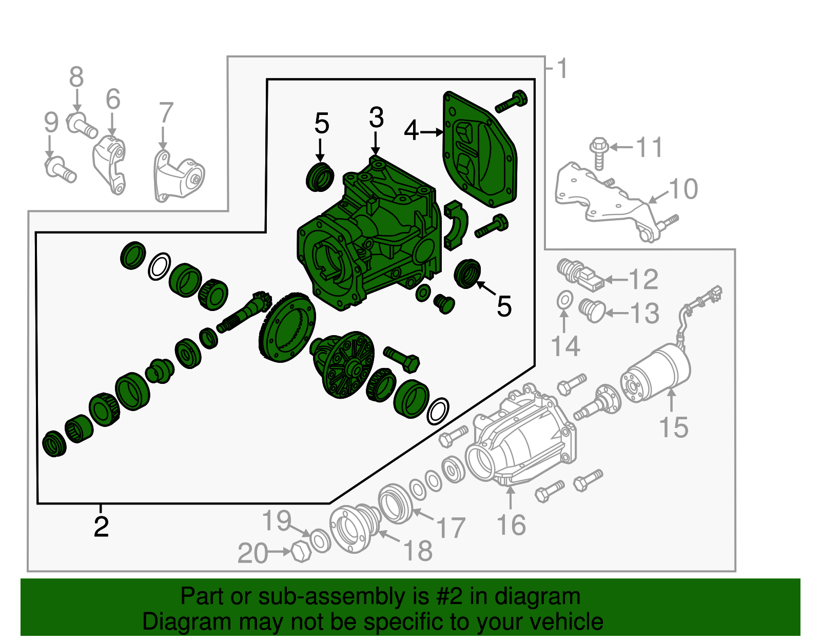 2007-2015 Mazda CX-9 Differential MA28-27-100A | RealMazdaParts.com