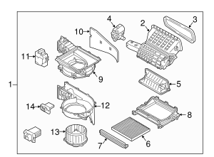 2015-2021 Kia Sedona Blower Assembly 97100-A9000 | TascaParts.com