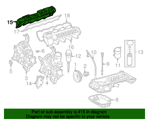 1998-2011 Mercedes-Benz Engine Valve Cover 113-010-04-30 ...