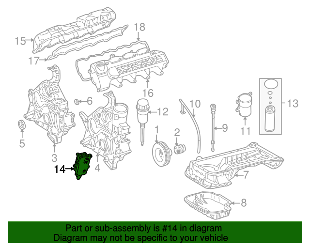 112-188-04-01 - Oil Cooler - 1998-2018 Mercedes-Benz | BuyMercedesPartsNow
