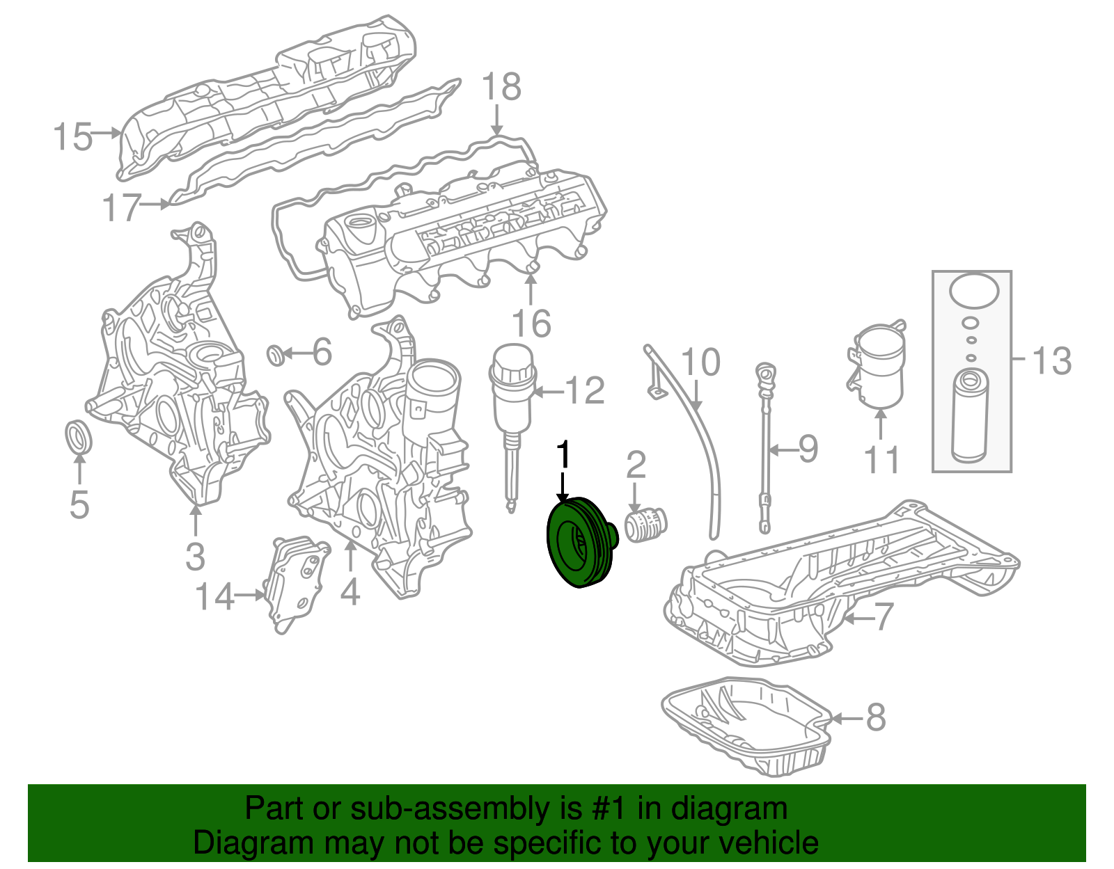 Genuine OEM Vibration Damper | 112-030-00-00 | Fits Select 1998-2008 ...