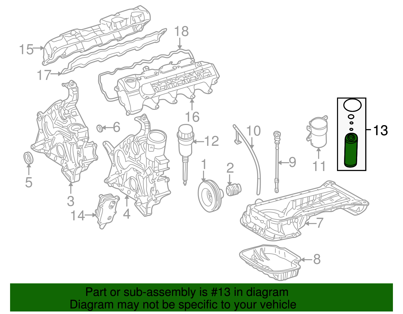 Genuine OEM Oil Filter | 000-180-26-09-90 | Fits Select 1998-2015 ...