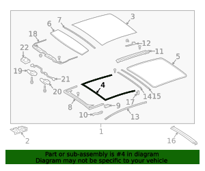 177-782-01-00-64 - Sliding Roof Seal 2019-2021 Mercedes-Benz | Mercedes ...