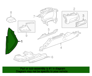 2018-2020 Buick Enclave Side Cover 84369453 | GMPartsDirect.com