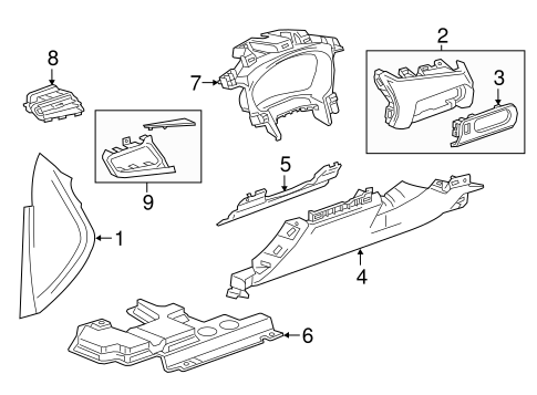 Instrument Panel Components for 2020 Buick Enclave | GMPartsDirect.com