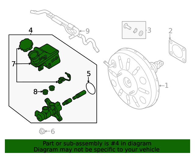 58510-F6550 - Master Cylinder Assembly 2020 Kia Cadenza | Kia.Parts Store