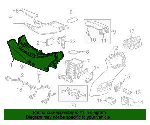 2016-2021 Chevrolet Malibu Center Console 23409417 | TascaParts.com