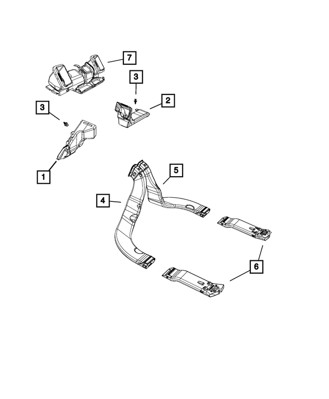 2015-2022 Mopar Floor Adapter Duct 68245119AA | Mopar Estores