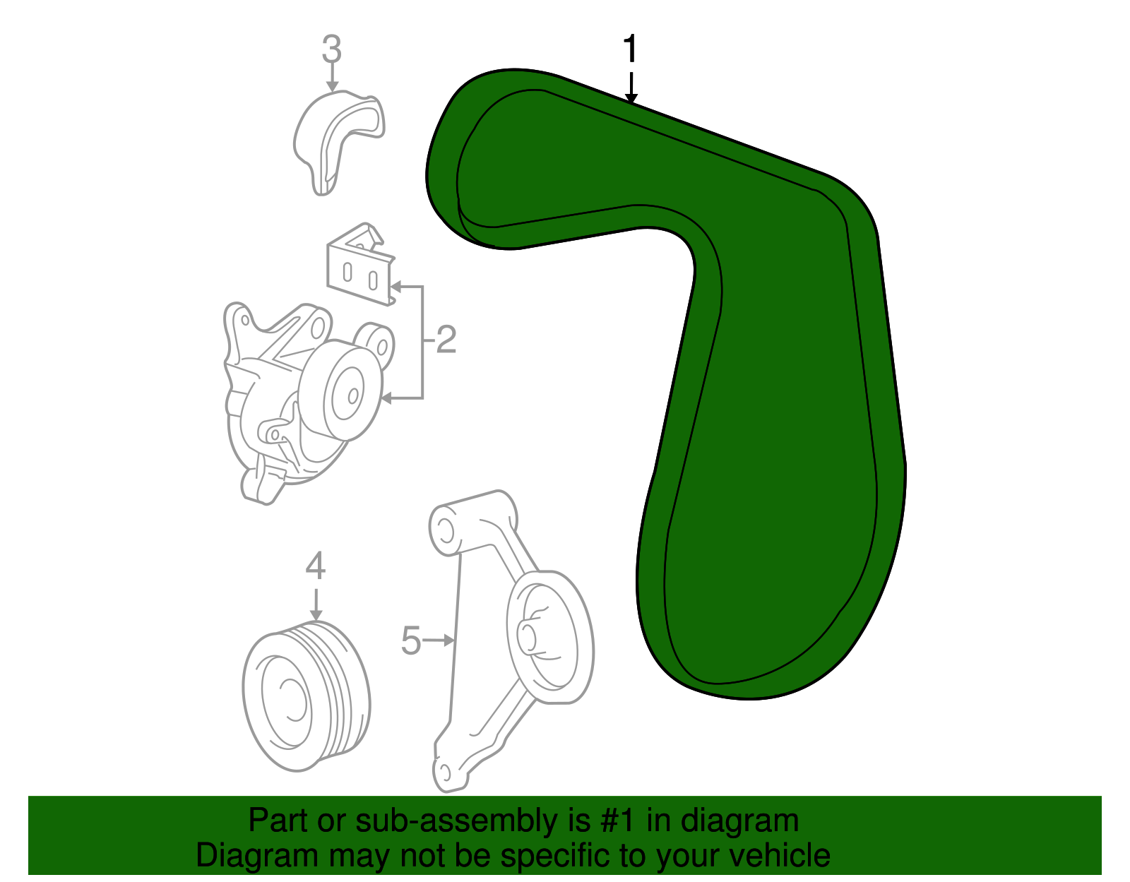 2007-2011 Toyota Camry Serpentine Belt 99364-C1050 | Retail Performance ...