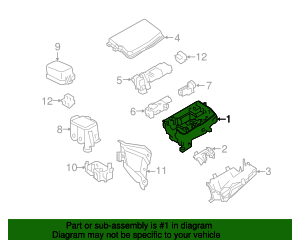 2016-2018 Toyota Fuse & Relay Box 82741-12100 | OEM Parts Online