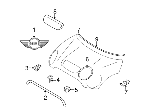 2012 mini cooper hood trim store