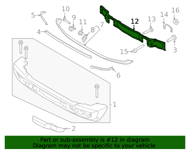 M2DZ-17757-A - Impact Bar - 2021 Ford Bronco | Lasco Auto Parts