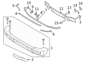 2021 Ford Bronco Valance M2DZ-17626-A | OEM Parts Online