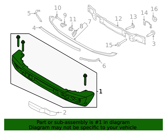 2021-2024 Ford Bronco Bumper M2DZ-17D957-AA | Varsity Ford