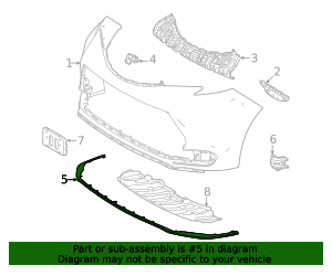 2021-2024 Toyota Sienna Valance Panel 52112-08010 | Toyota Parts Center