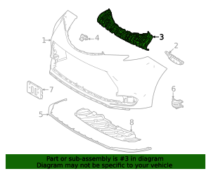 52521-08010 - Bumper Cover Support Rail - 2021-2023 Toyota Sienna ...