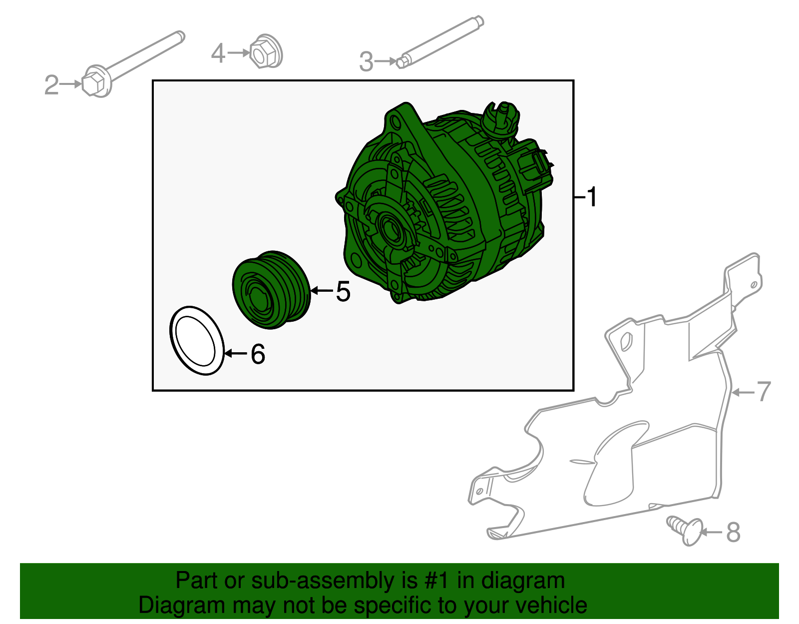 Genuine OEM Ford Part - Alternator BR3Z-10346-C | Genuine OEM Ford ...