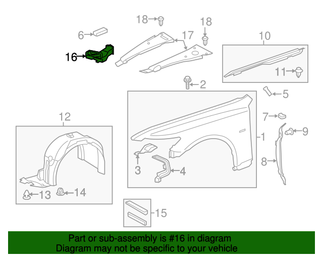 2013-2017 Lexus Intake Duct 53209-50040 | Express Lexus Parts