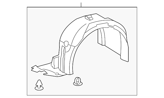 53806-50070 - Fender Liner For 2013-2017 Lexus | Lexus OE Parts