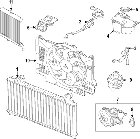 Cooling System for 2018 Land Rover Range Rover Velar | OEM Parts Online