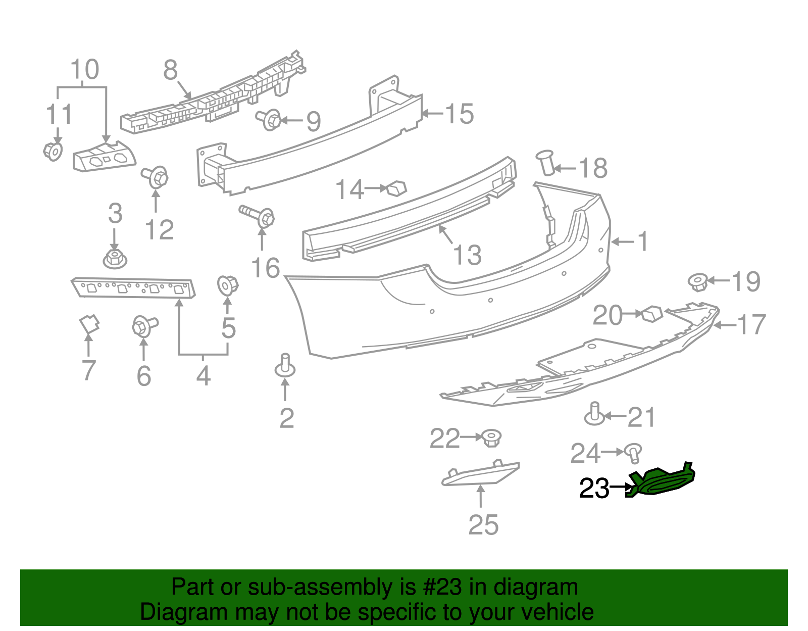 2019-2025 Chevrolet Malibu Passenger Side Exhaust Tail Pipe Heat Sleeve ...