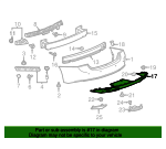 2016-2025 Chevrolet Malibu Rear Bumper Panel 84078809 GM ...