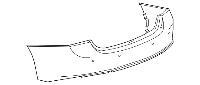 2019-2025 Chevrolet Malibu Rear Bumper Upper Fascia 84543711 GM ...