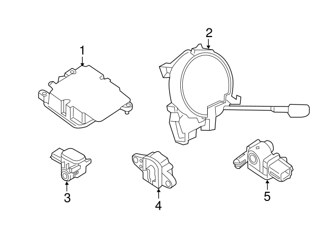 2014-2020 Nissan Rogue Clock Spring 25554-4BA1A | OEM Parts Online