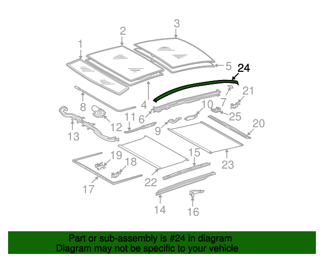 211-690-19-80 - Molding 2003-2009 Mercedes-Benz | Mercedes-Benz USA Parts