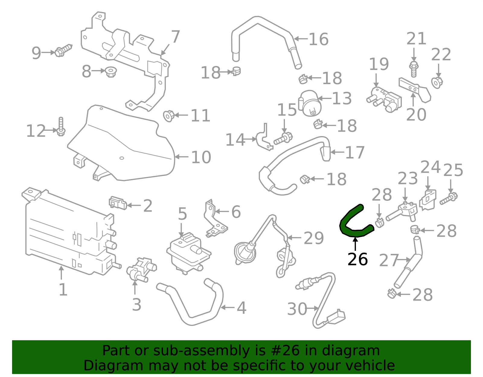 2019-2020 Infiniti QX50 Vent Hose 14912-5NA0B | INFINITI OF WEST CHESTER