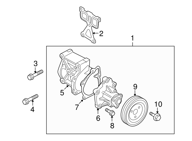 25110-25002 - Water Pump 2006-2013 Kia | Kia.Parts Store
