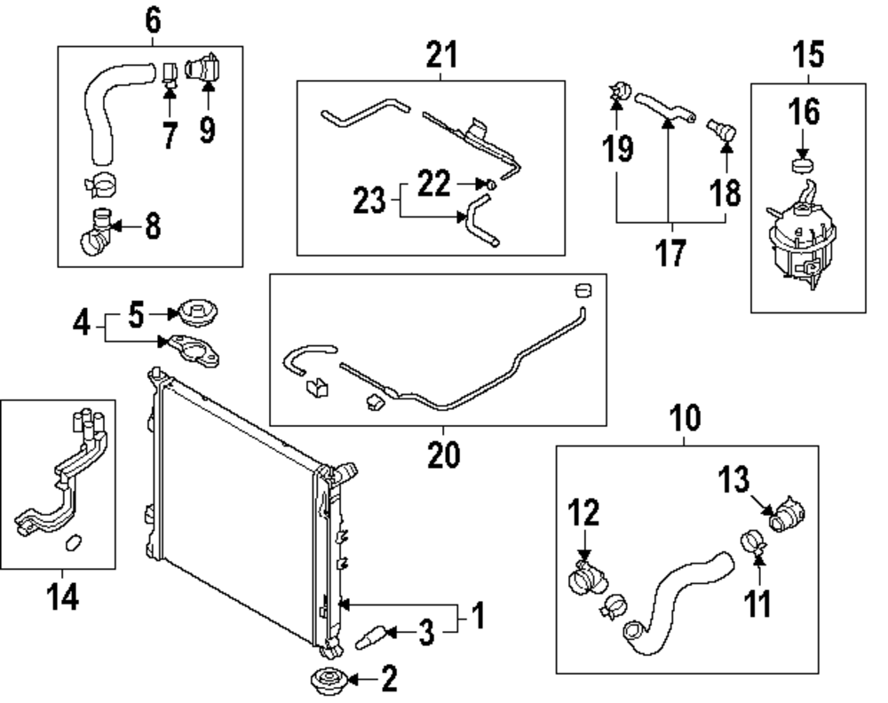 2025 Kia Sorento Reservoir Assembly 25430-P4100 | TascaParts.com
