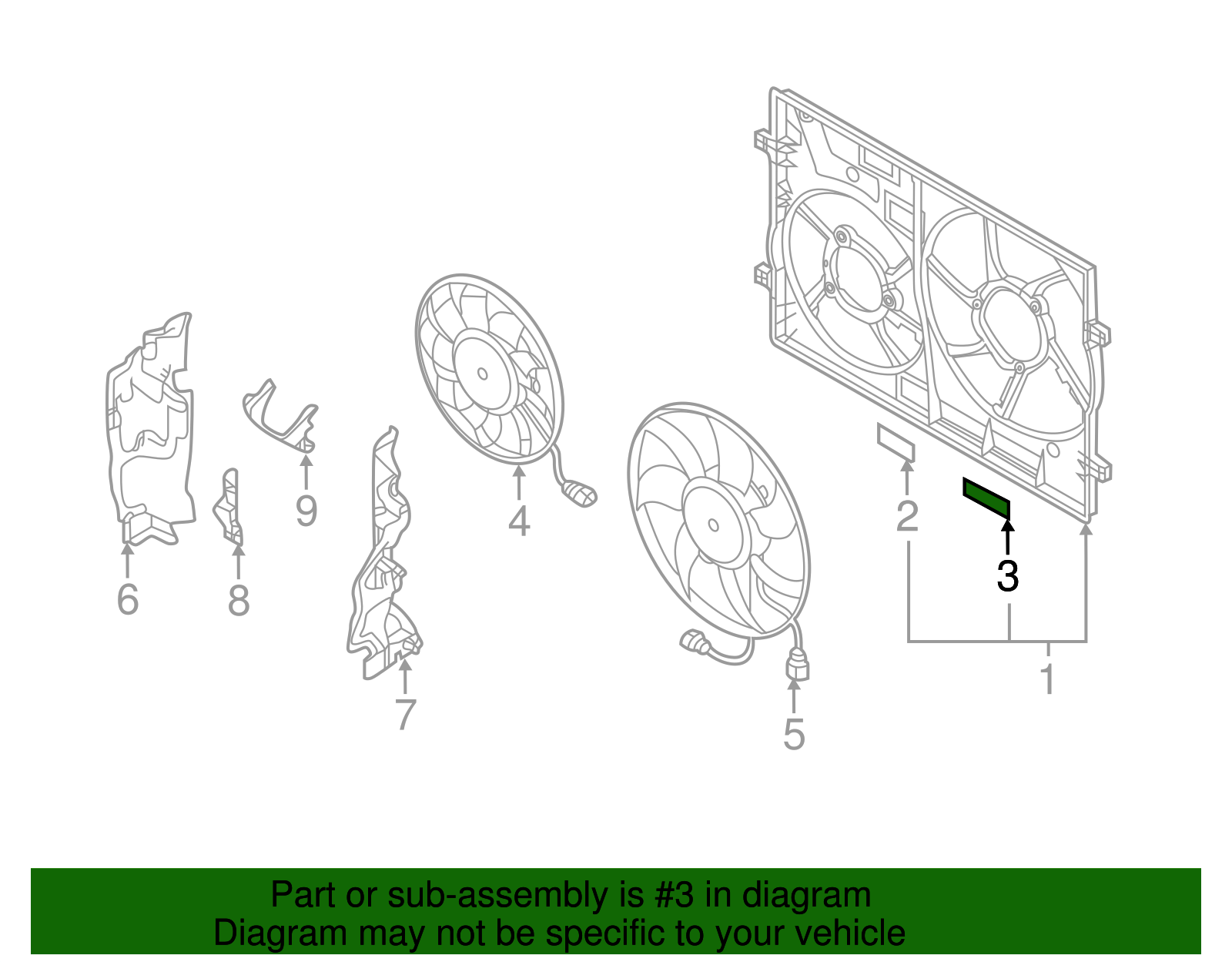 2015-2023 Audi Louver 7P0-121-223 | OEM Parts Online