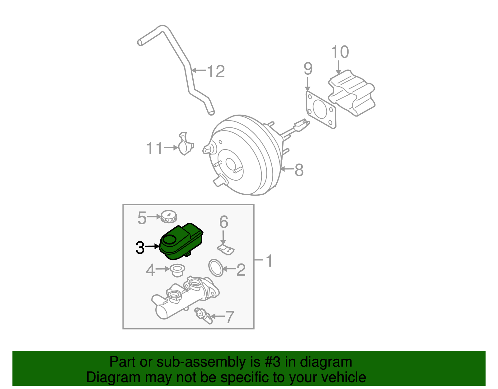 46090-9BP0A - Master Cylinder Reservoir - 2005-2019 Nissan | Nissan OEM ...