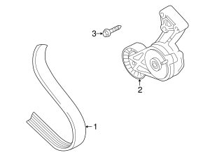 2000-2002 Audi Serpentine Belt 06A-145-933-D | OEM Parts Online
