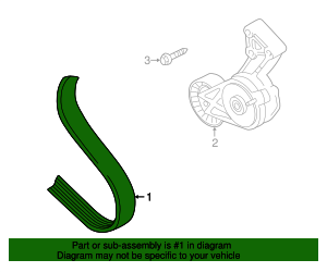 2000-2002 Audi Serpentine Belt 06A-145-933-D | Audi USA Parts