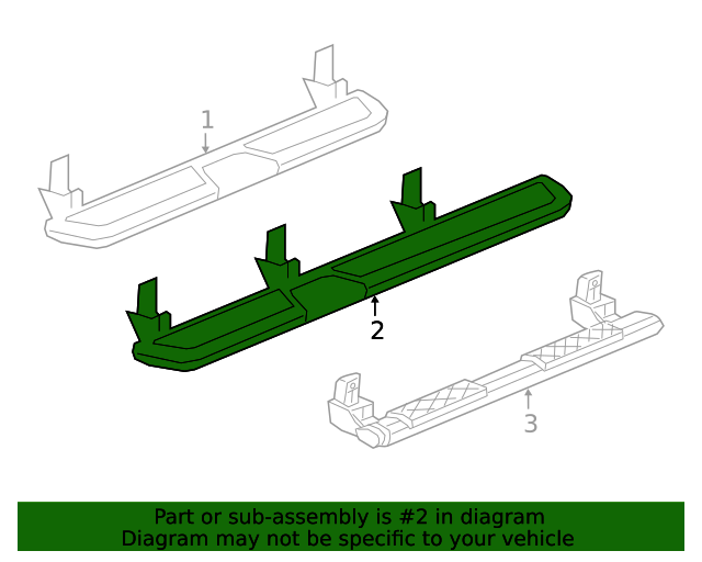 2019-2023 Ram Running Board - Driver's Side (LH) 68361673AA ...